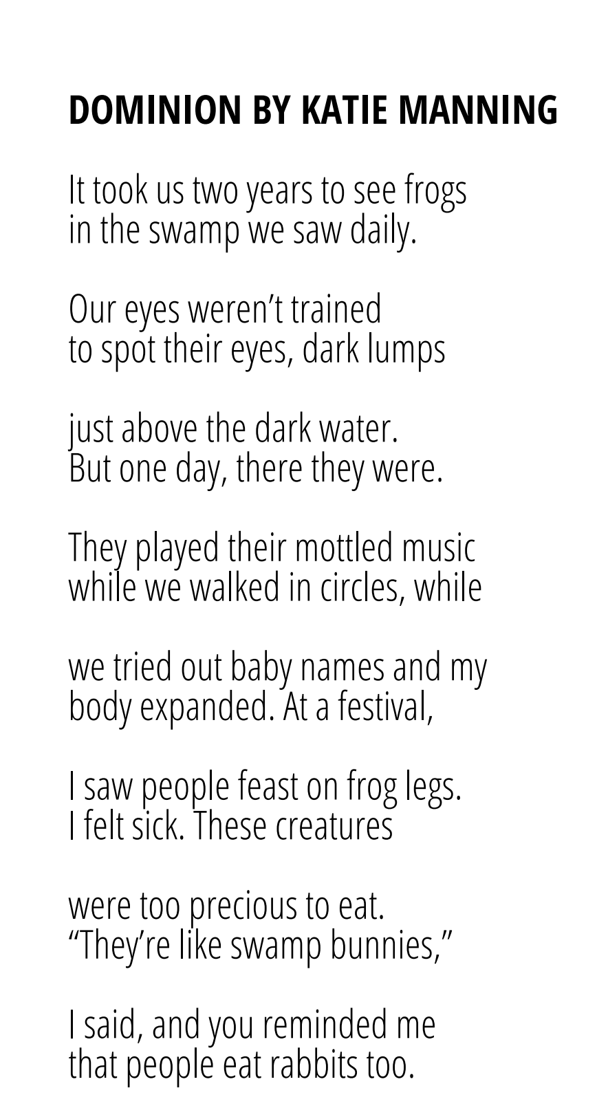 Katie Manning | Poet